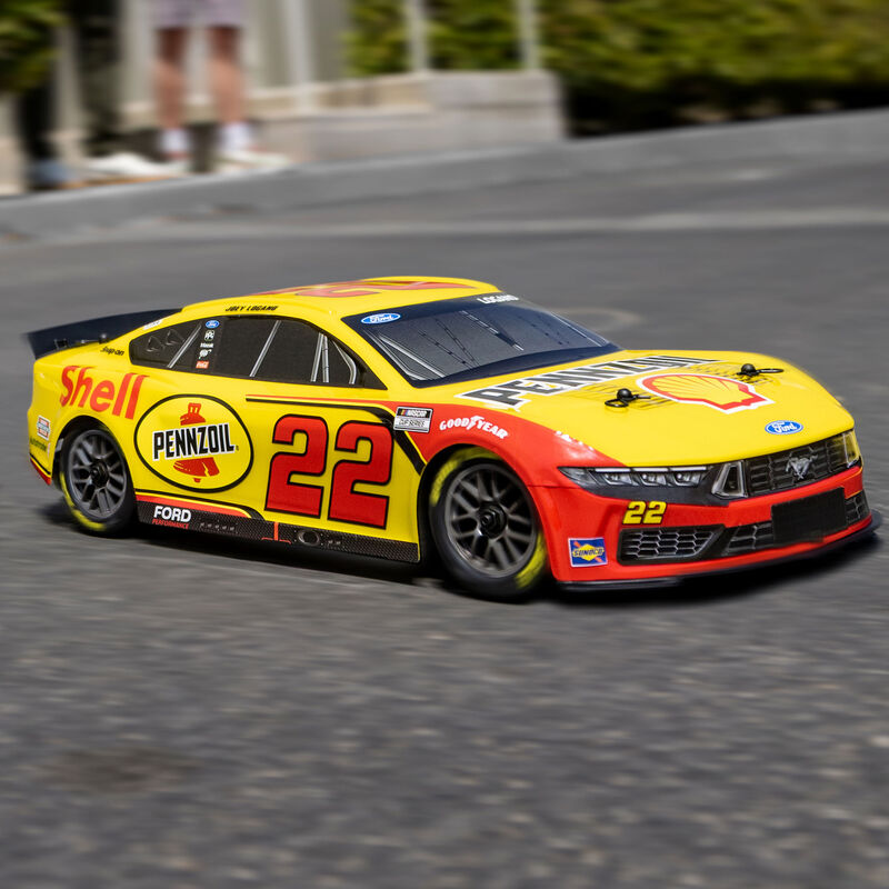 1/12 NASCAR RC Race Car Joey Logano No. 22 Shell 2025 Ford Mustang 2S ...
