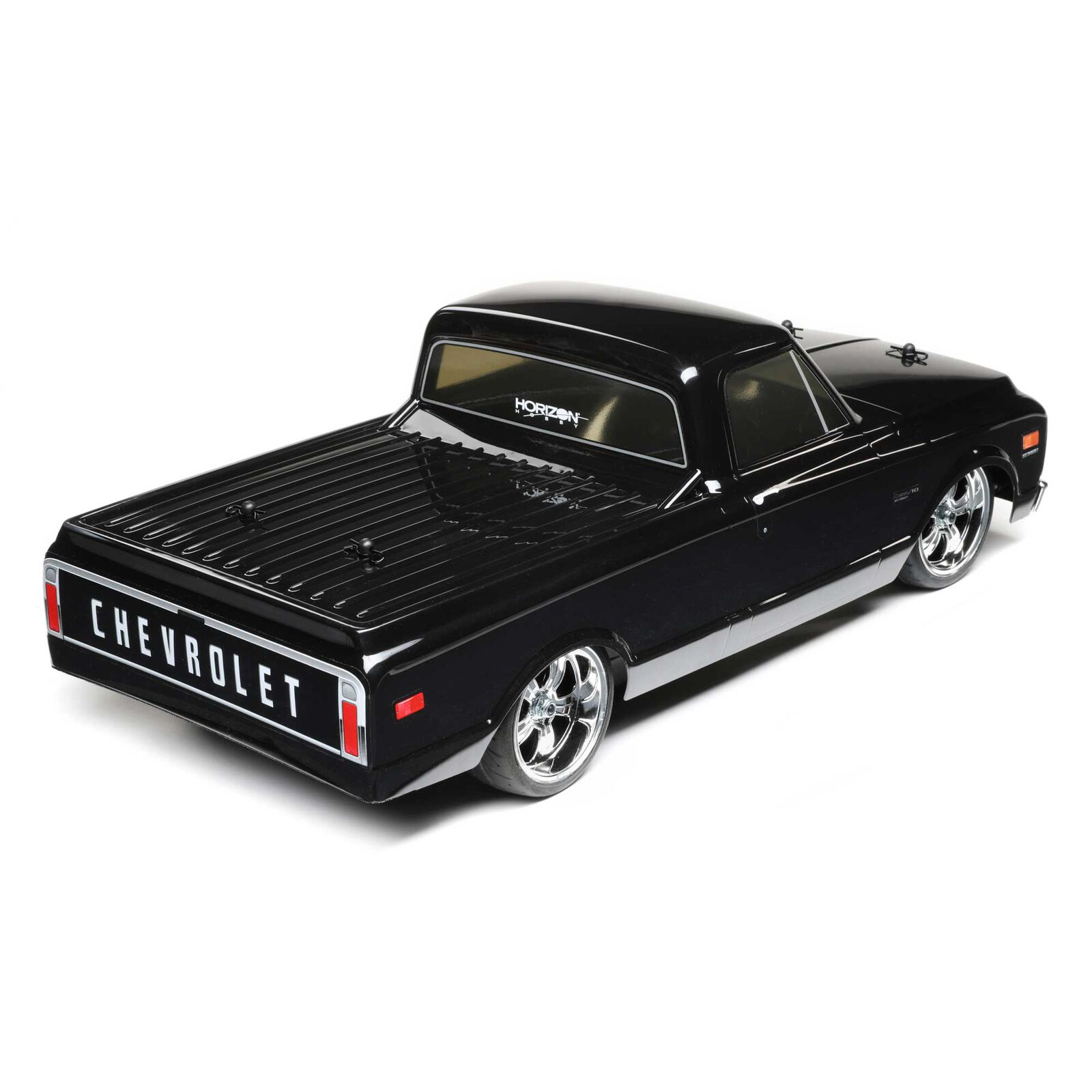1/10 1972 Chevy C10 V100 AWD Pickup Truck Brushed RTR, BlackBLACK ...