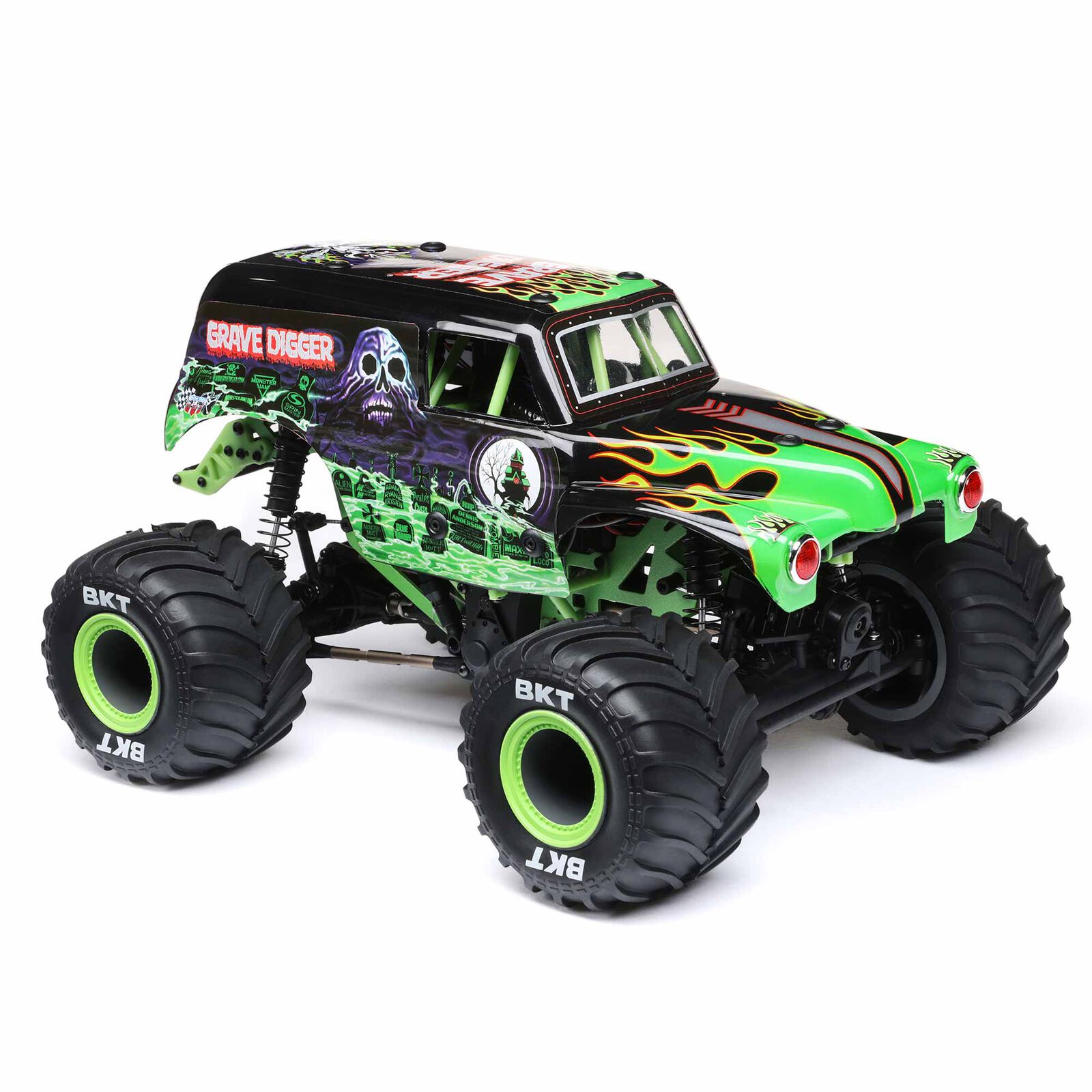 1/18 Mini LMT Grave Digger 2S 4X4 RTR Brushed Monster Truck (Battery ...