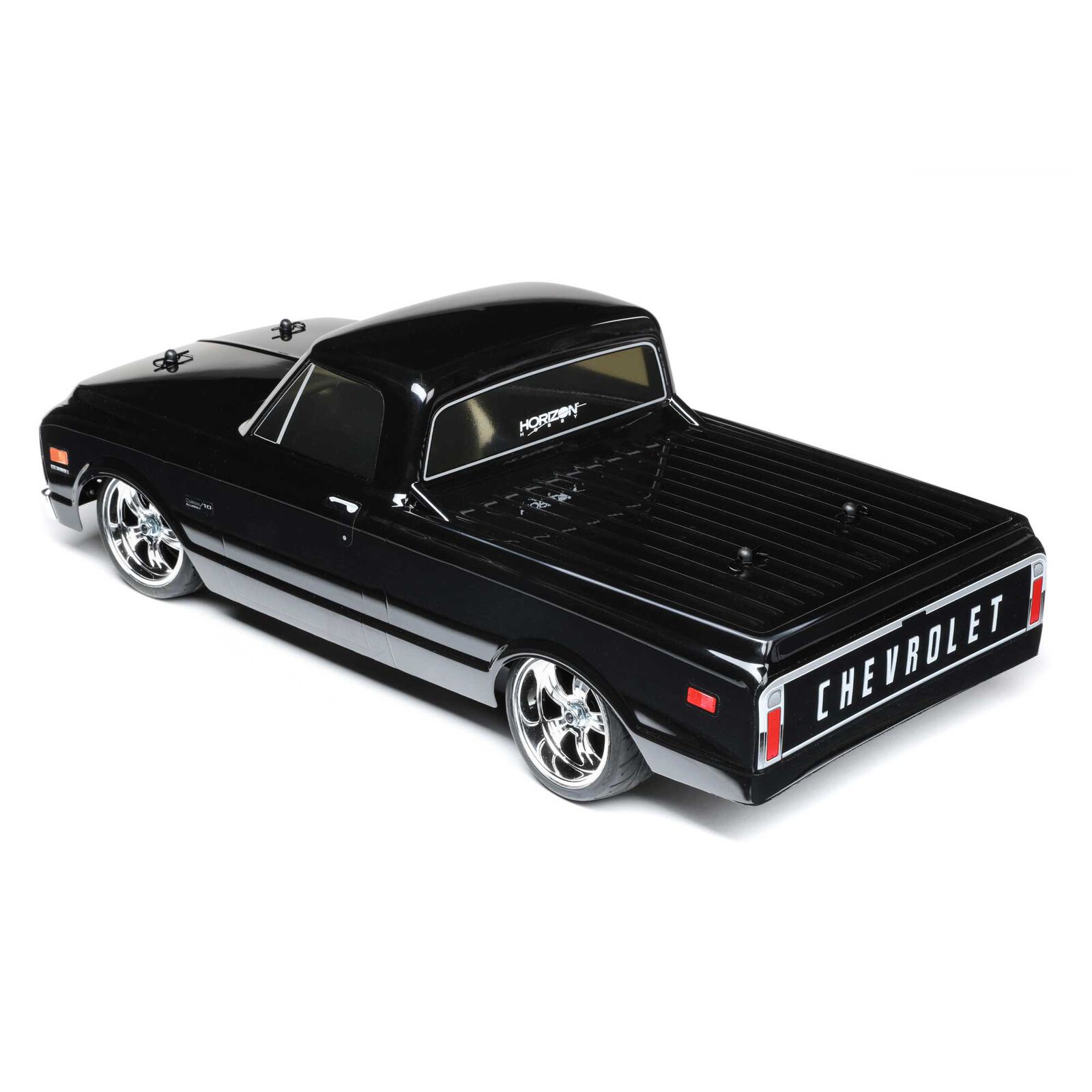 1/10 1972 Chevy C10 V100 AWD Pickup Truck Brushed RTR, BlackBLACK ...