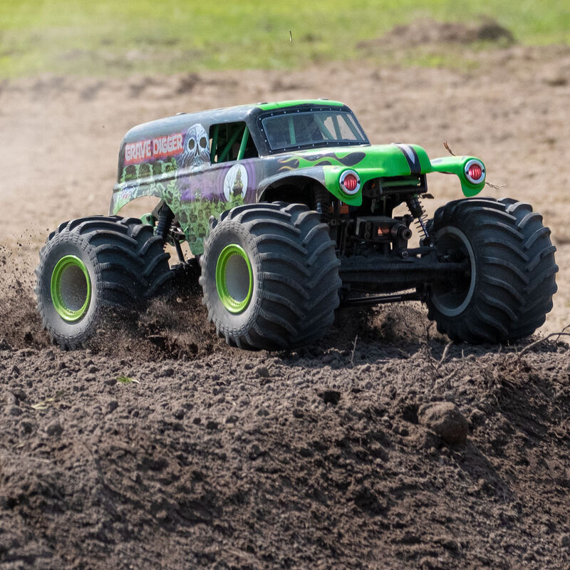 1/8 LMT Grave Digger 3S 4X4 RTR Brushless Monster Truck, Green GREEN ...