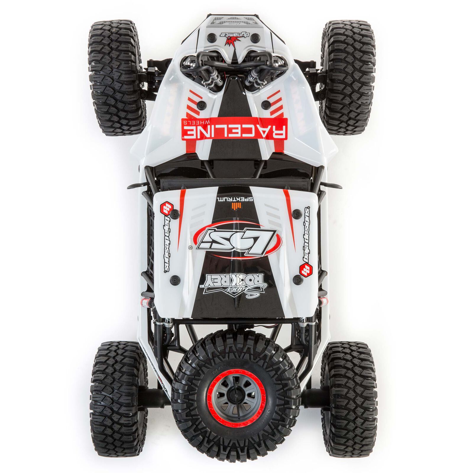1/6 Super Rock Rey V2 4X4 Rock Racer Brushless RTR, WhiteWHITE | Losi