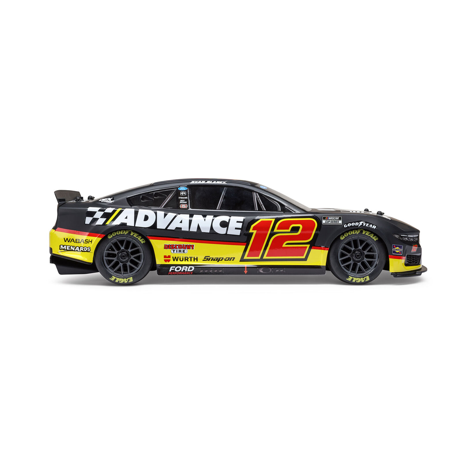 1/12 NASCAR RC Race Car Ryan Blaney No. 12 Advance Auto 2025 Ford ...