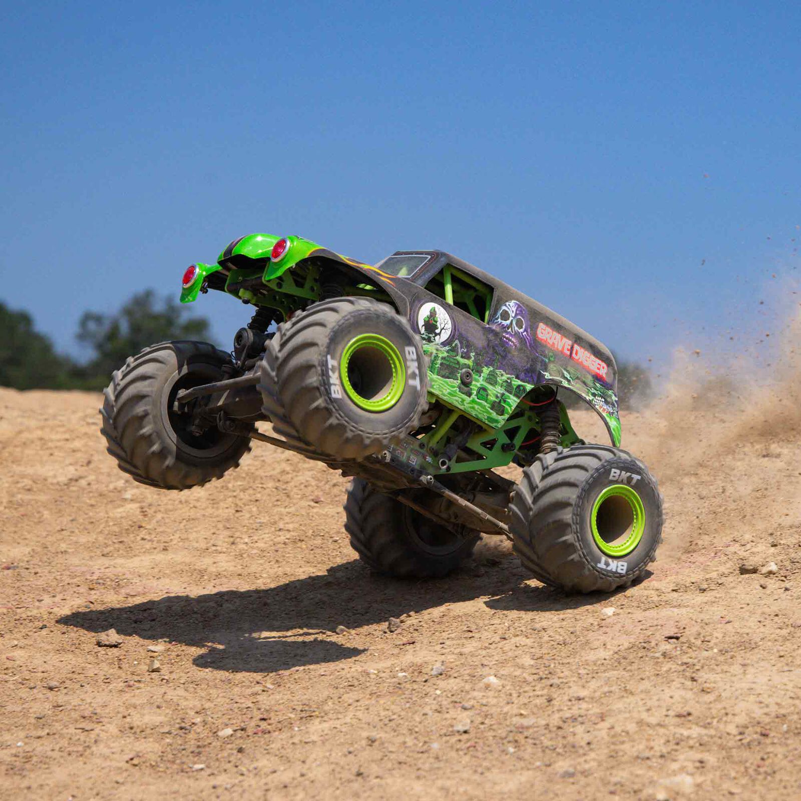 1/18 Mini LMT Grave Digger 2S 4X4 RTR Brushed Monster Truck (Battery ...