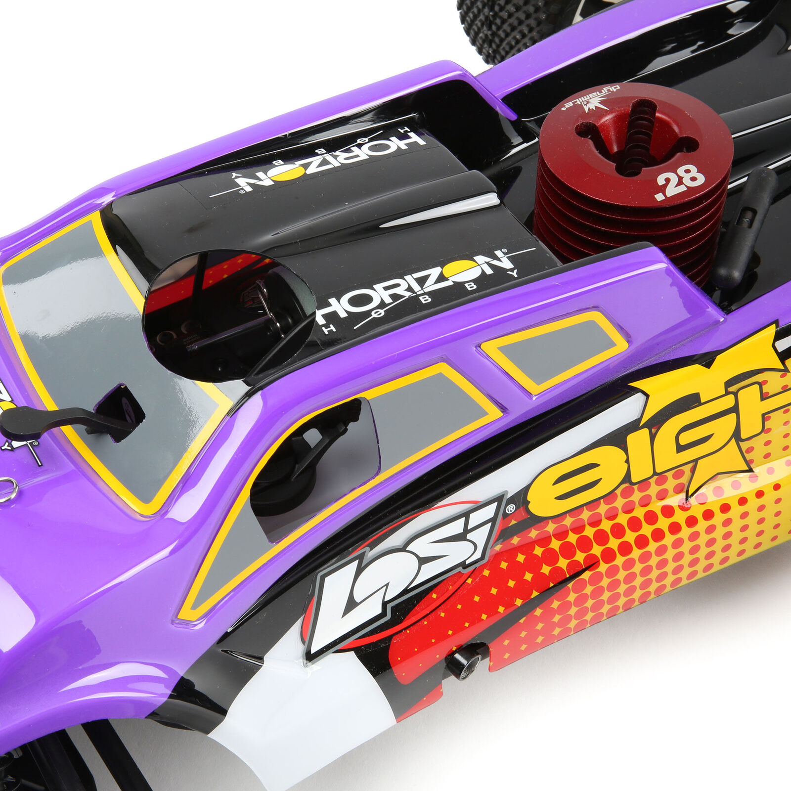 1/8 8IGHT-T 4X4 Nitro Truggy RTR, Purple/Yellow | Losi