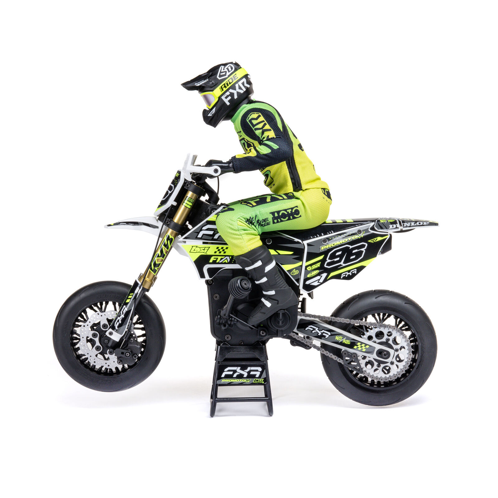 1/4 Promoto-SM FXR Supermoto Motorcycle RTR (Battery and Charger Included), WhiteWHITE | Losi