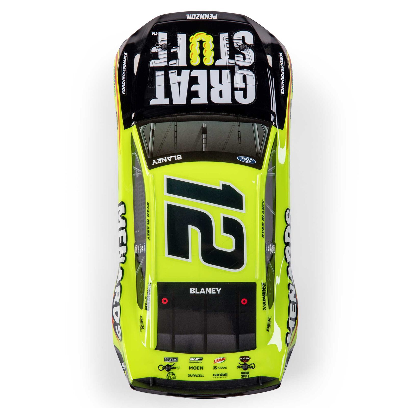 1/12 NASCAR RC Race Car Ryan Blaney No. 12 2024 Menards Ford Mustang 2S ...
