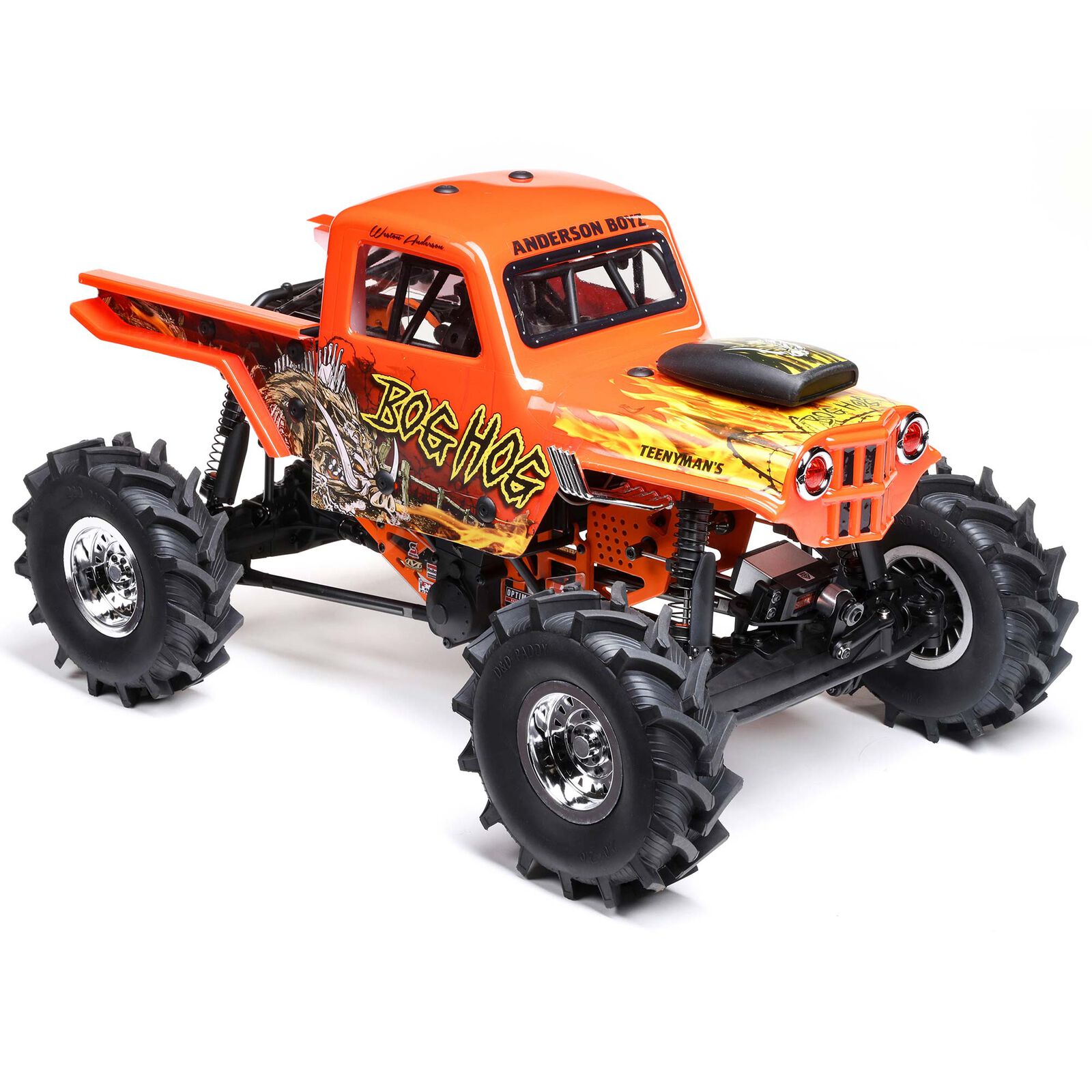 1/8 LMT Mega Truck Bog Hog 4S 4X4 RTR Brushless Mega Truck, Orange ...