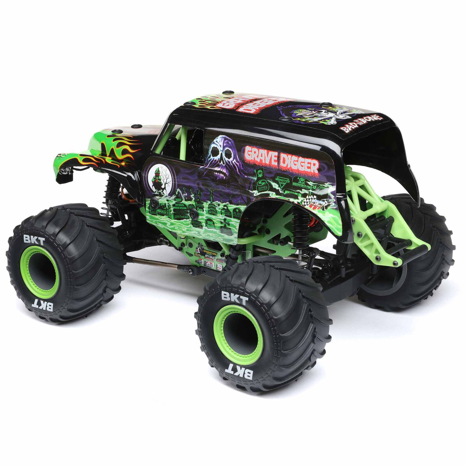1/18 Mini LMT Grave Digger 2S 4X4 RTR Brushed Monster Truck (Battery ...