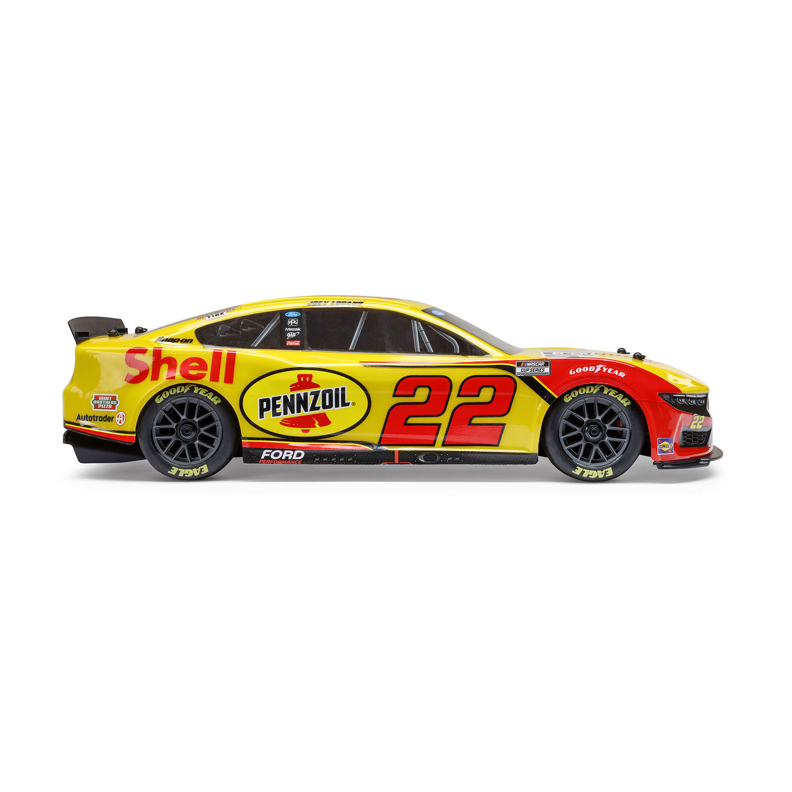 1/12 NASCAR RC Race Car Joey Logano No. 22 Shell 2025 Ford Mustang 2S ...