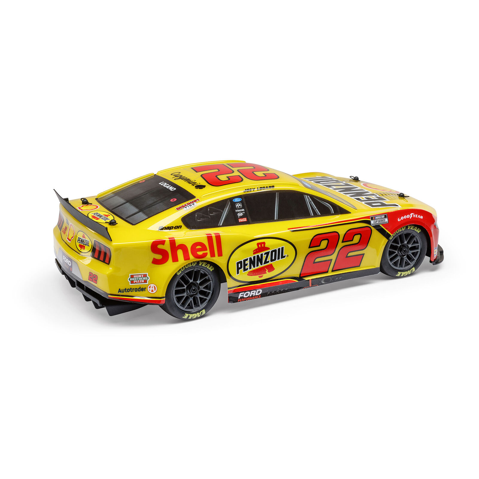1/12 NASCAR RC Race Car Joey Logano No. 22 Shell 2025 Ford Mustang 2S ...