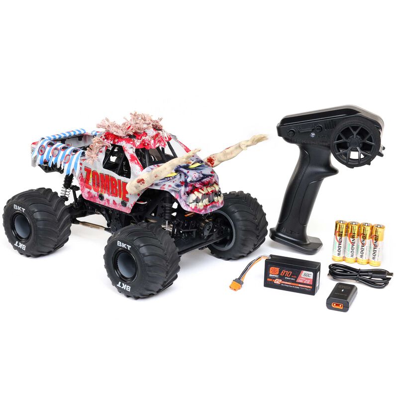 1/18 Mini LMT Zombie 2S 4X4 RTR Brushed Monster Truck (Battery ...