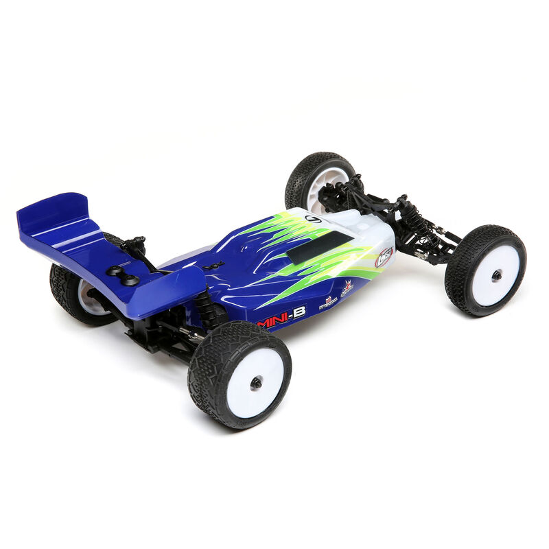 1/16 Mini-B 2WD Buggy Brushed RTR, Blue/WhiteBLUE | Losi