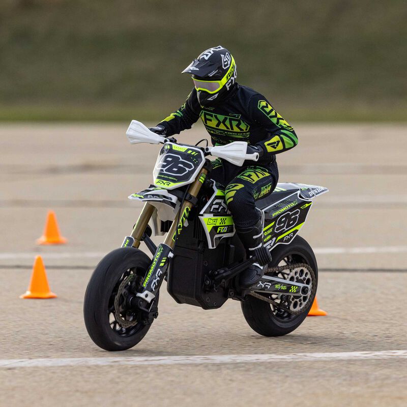 1/4 Promoto-SM FXR Supermoto Motorcycle RTR Basic, WhiteWHITE | Losi