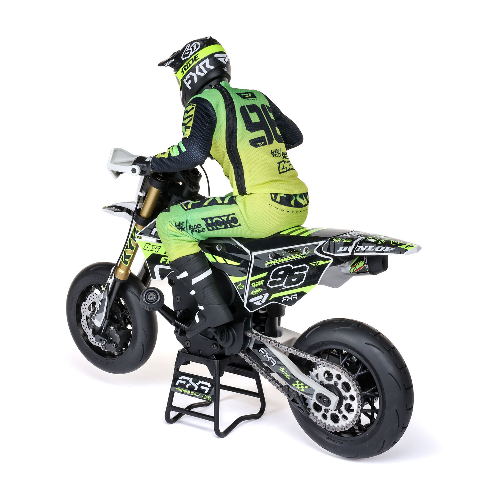 1/4 Promoto-SM FXR Supermoto Motorcycle RTR (Battery and Charger Included), WhiteWHITE | Losi